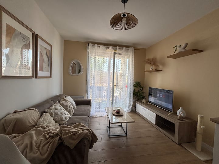 Logement Cosy Parking/terrasse - 佩皮尼昂