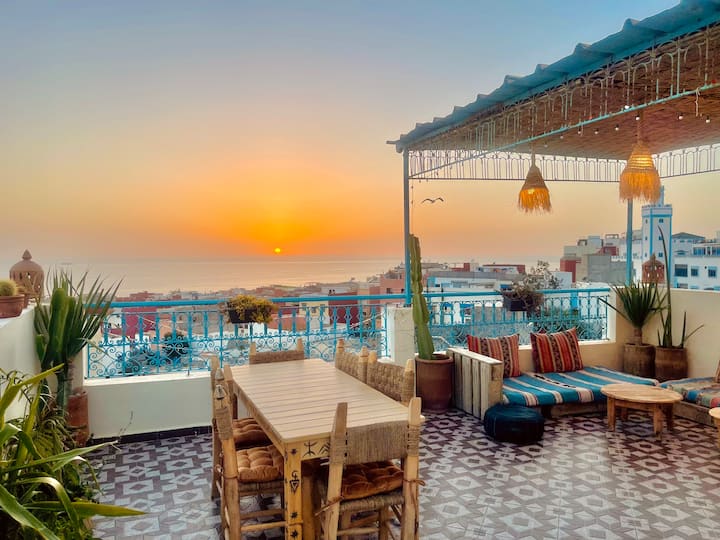 Quiet Berber Village • Panoramic Views +Fast Wi-fi - Taghazout