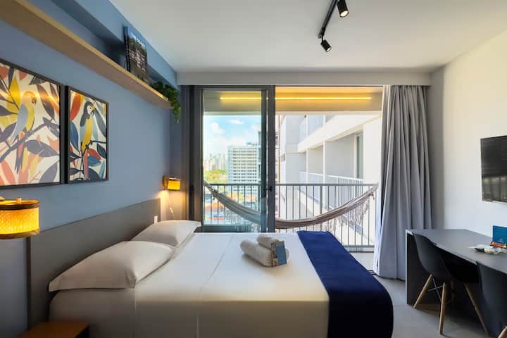 Studio 300 M Do Metrô | 8 Min Aeroporto | Academia - Moema