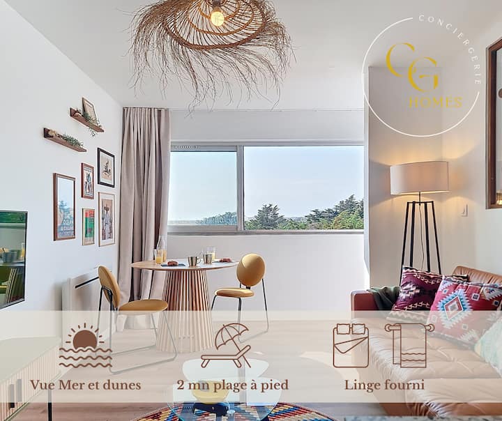 L'horizon Doré *Vue Mer Et Dunes *2mn Plage à Pied - Saint-Hilaire-de-Riez