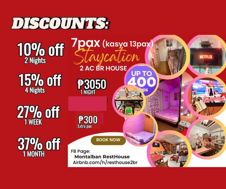 7pax 2 Ac Br+400mbps+netflix+videoke+parking - Quezon City