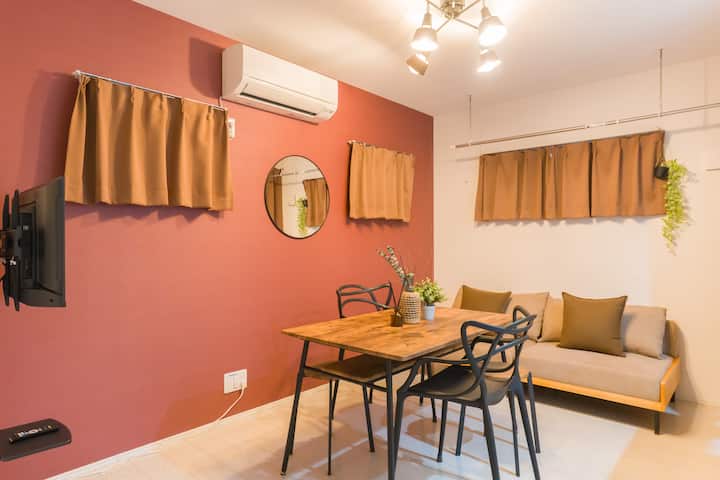 :)２階|名古屋観光に最適|今池駅徒歩４分|千種駅徒歩10分|max4人|栄５分３駅|wi-fi有 - Nagoya