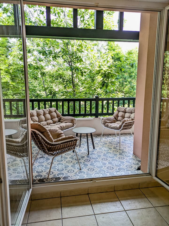 T2 Au Calme Avec Balcon, Piscine Et Parking Privé - Cambo-les-Bains