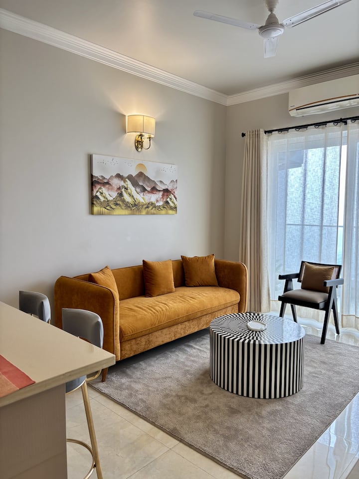 Cane & Amber | 1 Bhk Serviced Apartment - Sohna