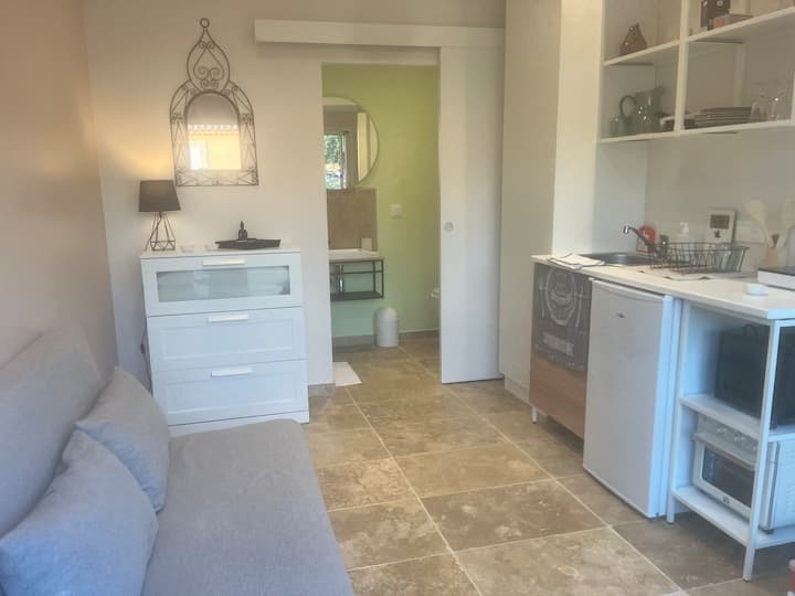 Studio Climatisé Avec Extérieur Et Parking - Roquemaure