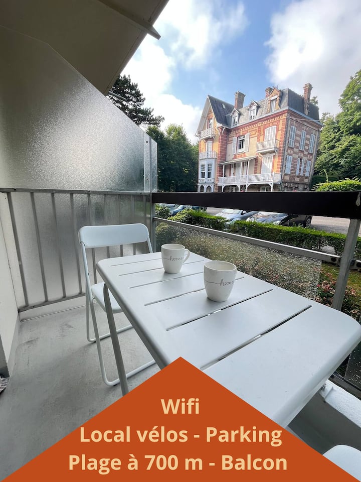 Le Annabel – Studio Cosy, Balcon, Wifi & Parking - Villers-sur-Mer