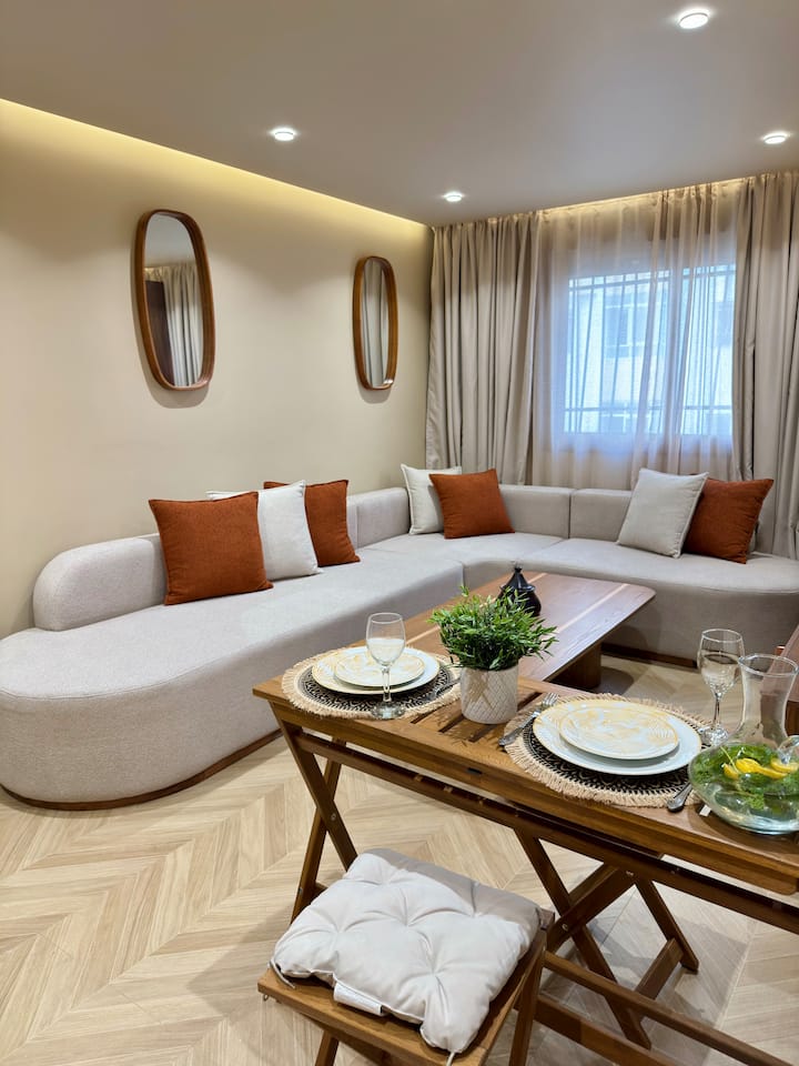 Tanger Centre Ville Cosy 2 Chambres Chic & Calme - Tangier