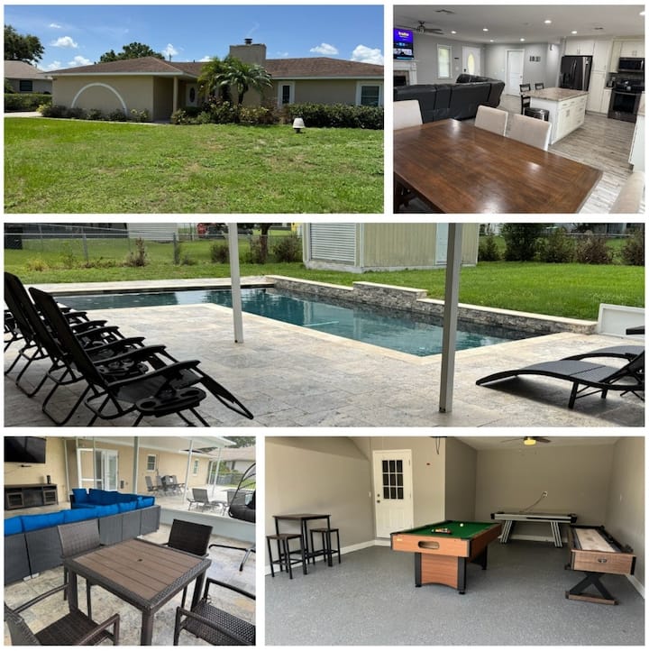 4 Bedroom Cul-de-sac Pool Home W/ Gameroom - Lakeland, FL