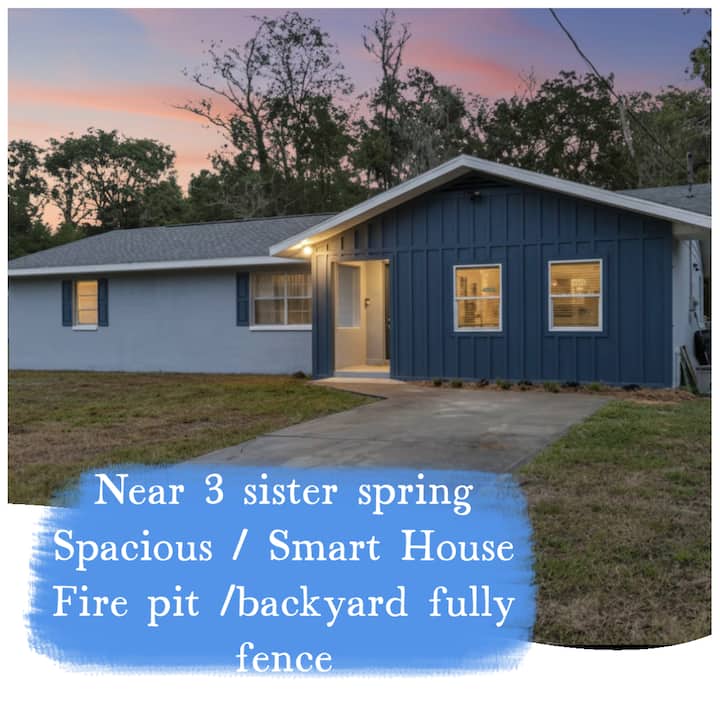 Smart House- Great Location - Near Water Spring - Crystal River, FL