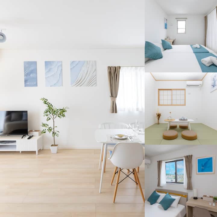 １棟貸切New Open！那覇空港15分／南部リゾート宿／瀬長島＆dmm水族館＆ビーチ近く／駐車３台 - 絲滿市