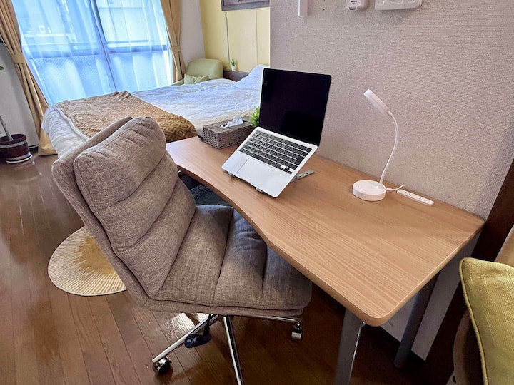 【長期限定】名古屋駅の近くで長期割引 仕事、留学、研修、ノマドビザ パソコン作業がしやすい机とチェア - Nagoya