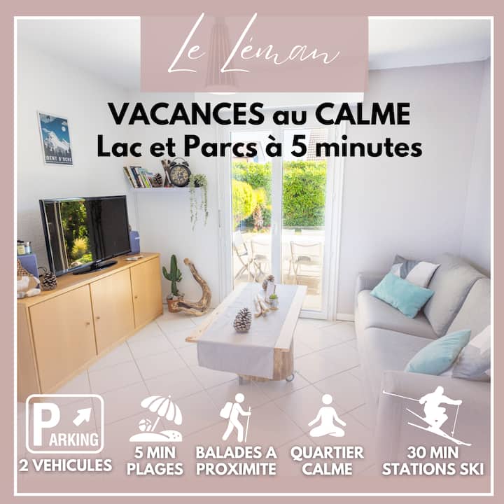 Le Léman - 30min Des Stations De Ski - 5min Du Lac - Évian-les-Bains