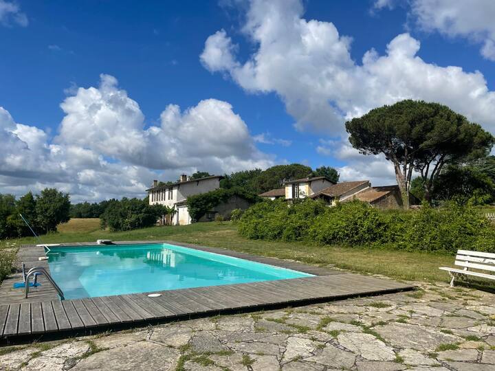 Maison De Métayer Sur Grand Domaine, 14 Personnes - Gironde