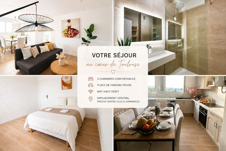 The Panoramic Chic -Toulouse Centre -Clim -Parking - Toulouse