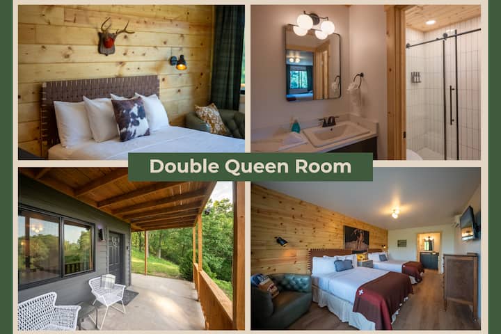 Great Views! Newly Renovated. Double Queen Room - Eureka Springs, AR