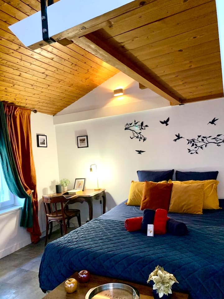 La Chaumière T2-calme•duplex•2min Métro•wifi•télé - Oullins