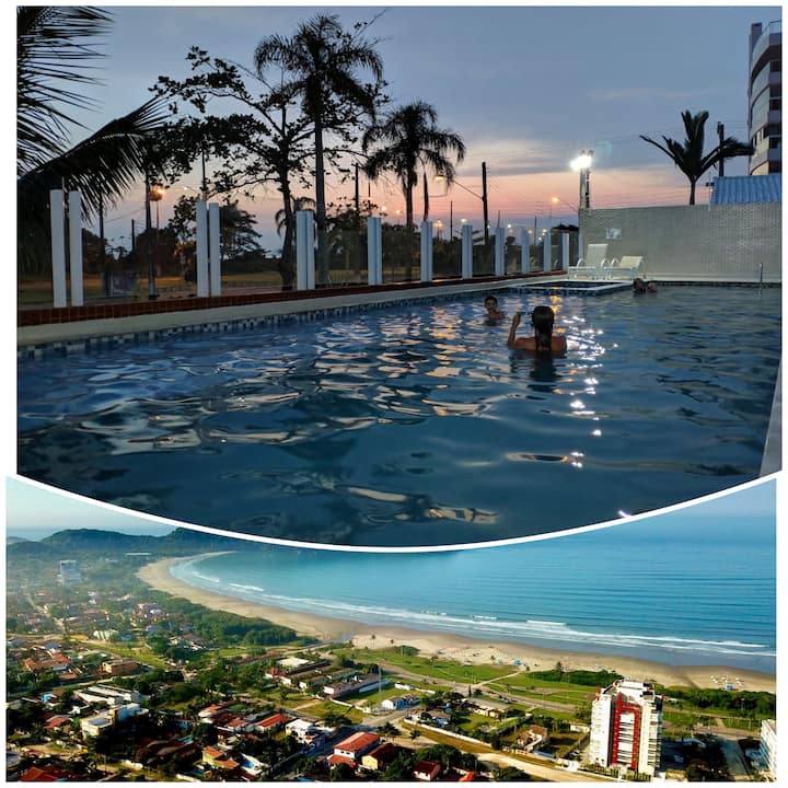 Lindo Com Vista Para O Mar! Condomínio Pé Na Areia - Bertioga