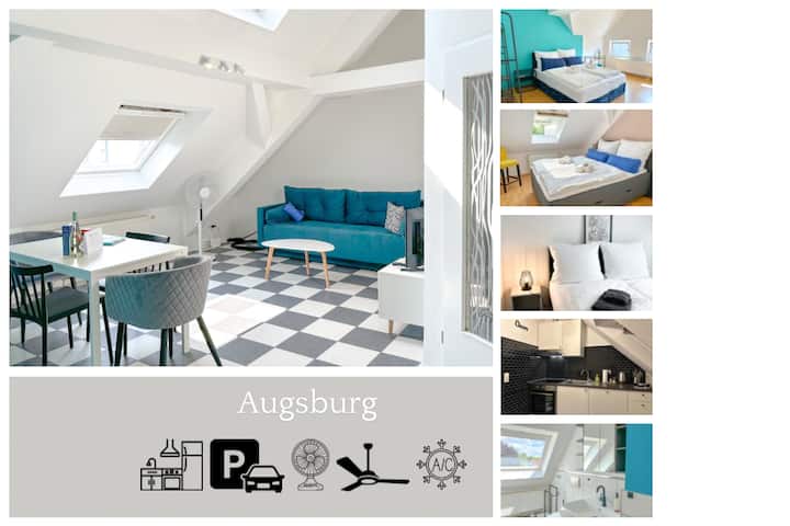4-zi.-city-wohnung Mit Parkplatz, Küche & Disney+ - Augsburg