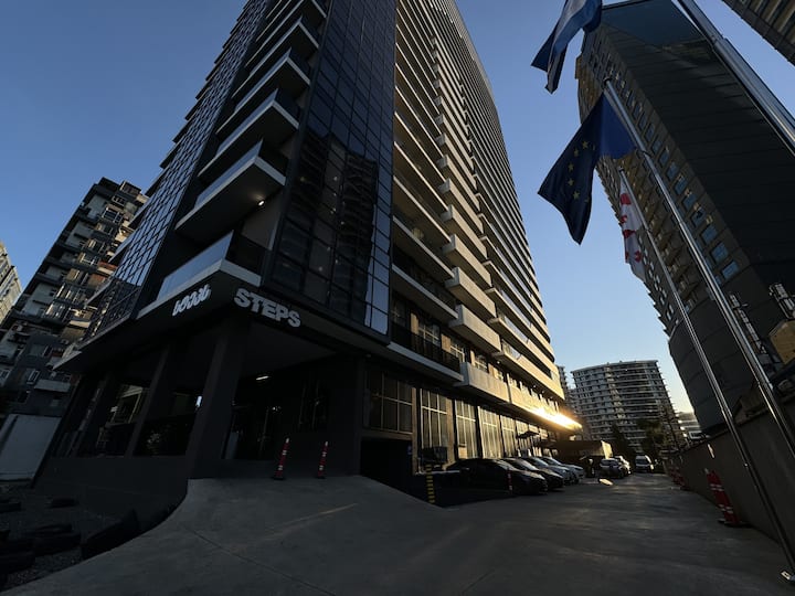 1br Apt | High Floor | Mountain View | 3 Min Beach - Batumi