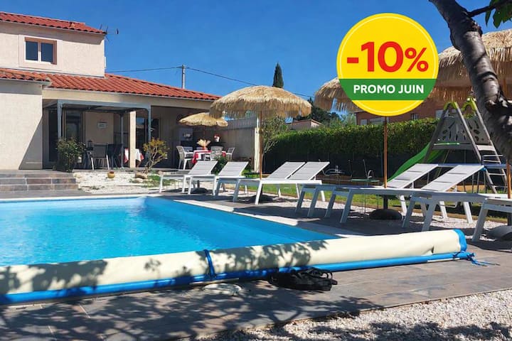 Parenthèse Ensoleillée Villa Piscine Famille/amis - Ille-sur-Têt