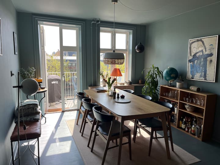 Charming Flat W. Balcony In The Ambient Vesterbro - Copenhagen