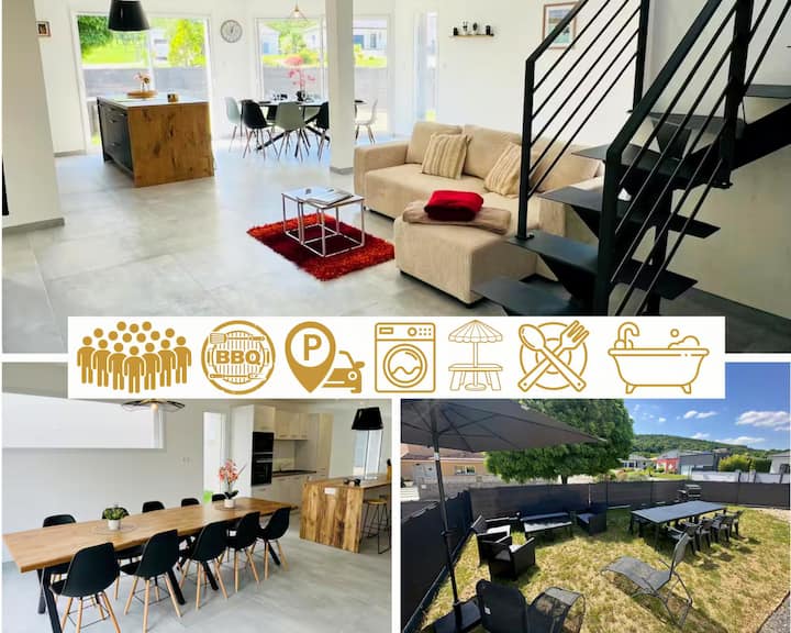 Groupes | 2 Maisons Neuves | 7 Chambres | Jardin - Lorraine