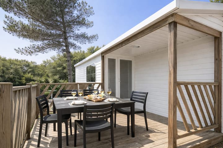 Camping Le Parc Des Chênes - Mobil Home 2 Chambres - Cogolin