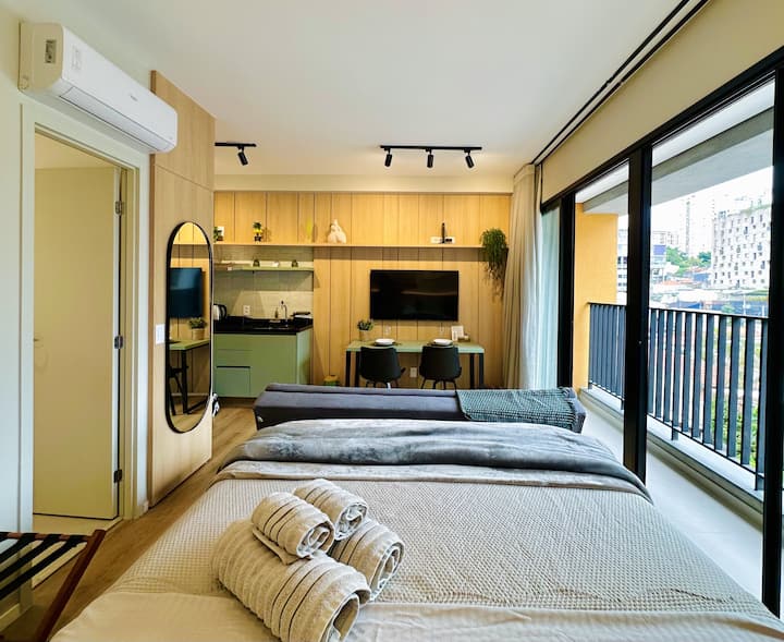 Vl Madalena: Conforto, Requinte, Rooftop C/piscina - Pinheiros