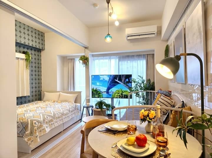 【Newop特価】高松駅徒歩5分/高松港10分/アート・街・海/最大5名/直島/かわいいアートの部屋 - Takamatsu