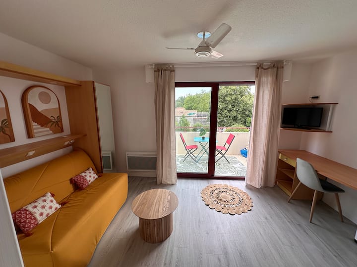 Studio Piscine Et Parking Les Minimes Classé 2 * - Île de Ré