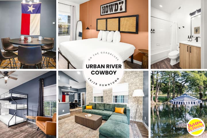Urban River Cowboy | 2b\2b | Riverfront - New Braunfels, TX