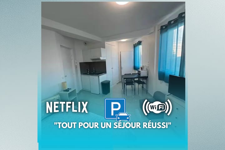 Calme • Netflix • Parking • Accès Rapide Paris - Sevran