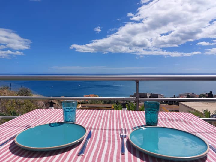 F2 Sète Vue Dominante Mer Et Ciel, Piscine - Sète