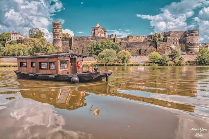 La Toue Charme, Vue Sur Le Château D'angers. - Angers