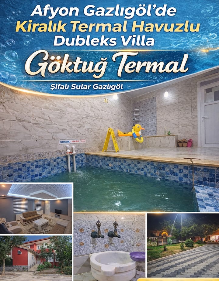 Afyon Gazlıgölde  Termal Havzlu Villa Gnlük Kralk - Afyonkarahisar