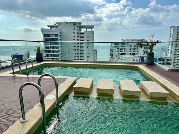 Vista Al Mar, Piscina Y Terraza Panorámica - Cartagena