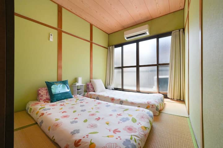 澄园民宿距离岸里车站走路三分钟,三站可达難波,四站可达心斎橋,一线直达梅田 - Japan