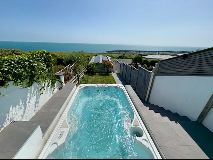 Seapoint House 12ft Swim Spa/hot Tub Free Parking - Seaford