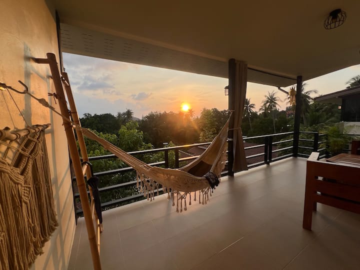 Hilltop Bungalow*hammock*terrace* Sunset*central - Ko Pha Ngan