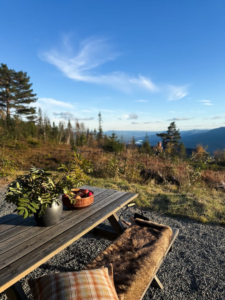 Tømmerhytte Med Panoramautsikt 890 Moh. - Norway