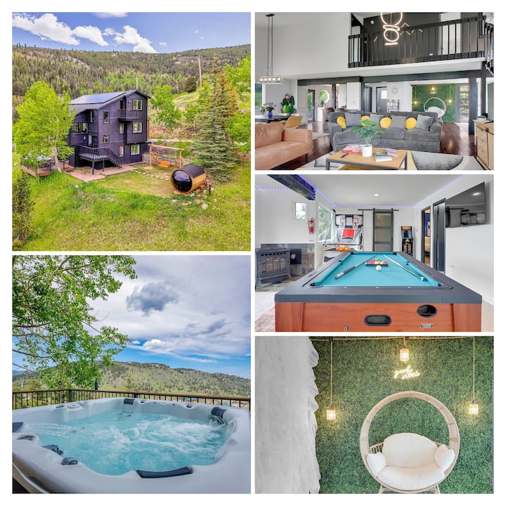 Panoramic Sauna | Hot Tub | Game Room | Red Rocks - Evergreen, CO
