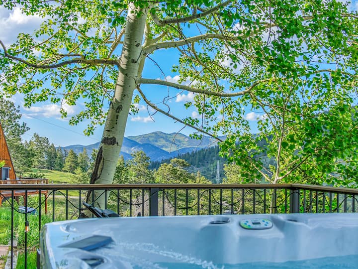 Panoramic Sauna | Hot Tub | Red Rocks | Game Room - Evergreen, CO