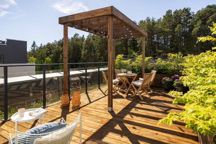 Luxury Rooftop Apt|metro/bus 3 Min |Free Parking - Oslo