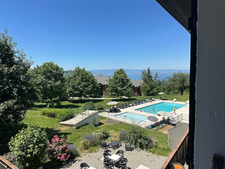 Charmant T2 • Piscine & Tennis • Lac Léman - Évian-les-Bains
