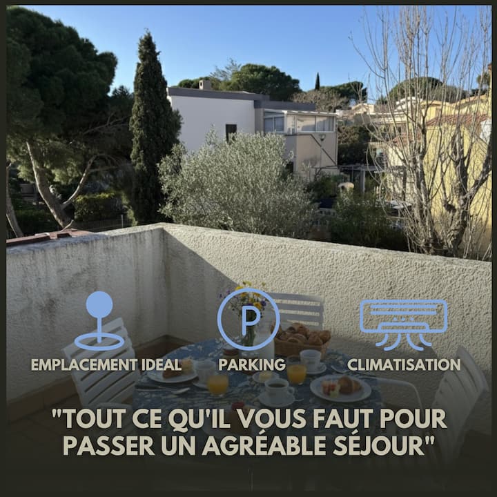 Charmant T2 à Gruissan – Proche Plage & Port - Gruissan