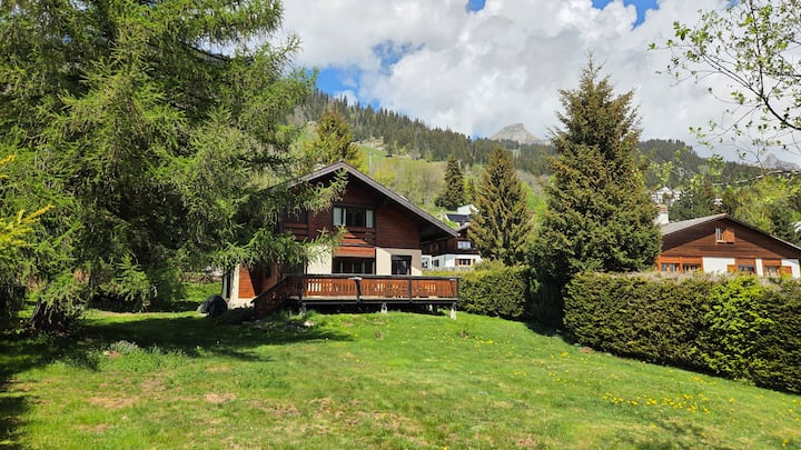 Chalet Familial Avec Grand Jardin Arboré. - Leysin