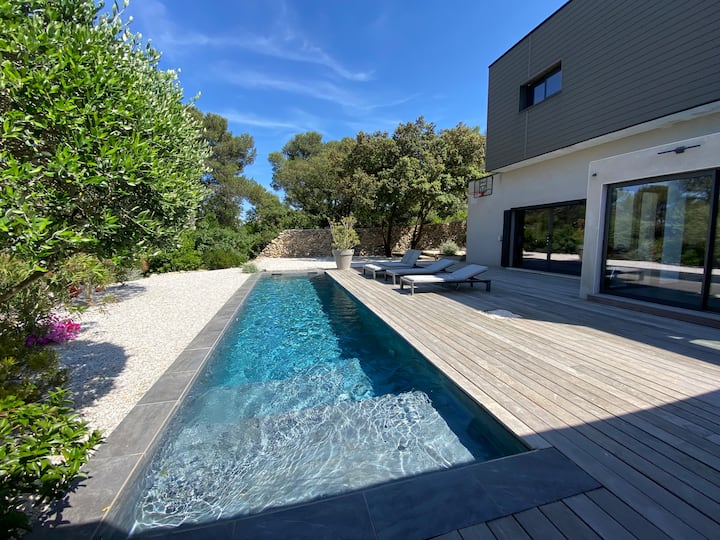 Villa Piscine Vue Garrigue - Nîmes