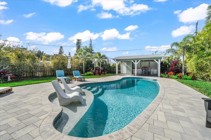 Private Pool + Backyard + Steps To The Beach - Cocoa Beach, FL