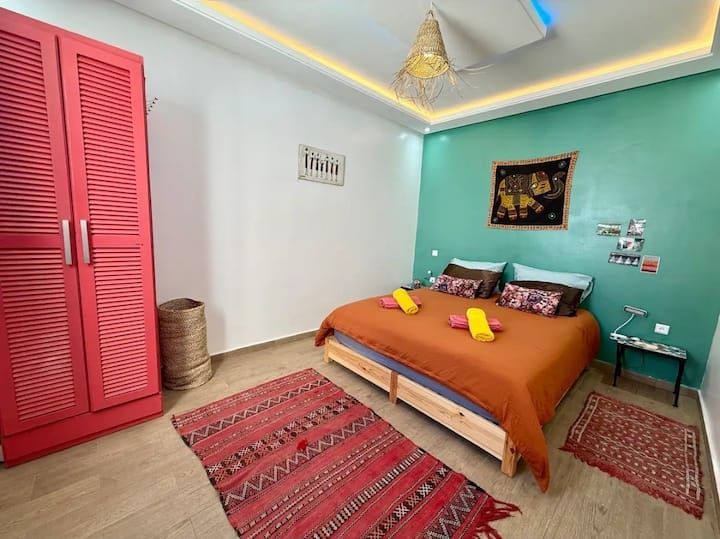 Appart Chaleureux Ensoleillé 2 Terrasses Privées - Essaouira