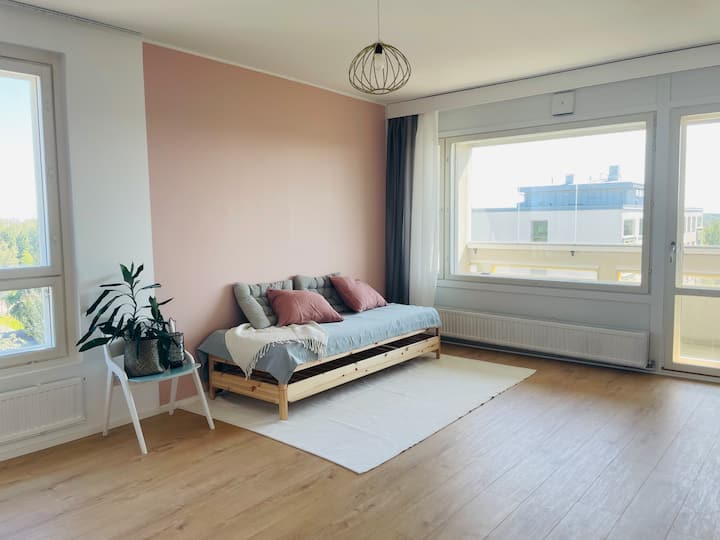 Valoisa Kaksio, Upea Näköala - Helsinki